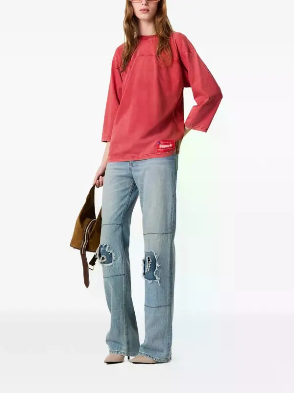 Stella McCartney Logo Patch T-shirt - Red