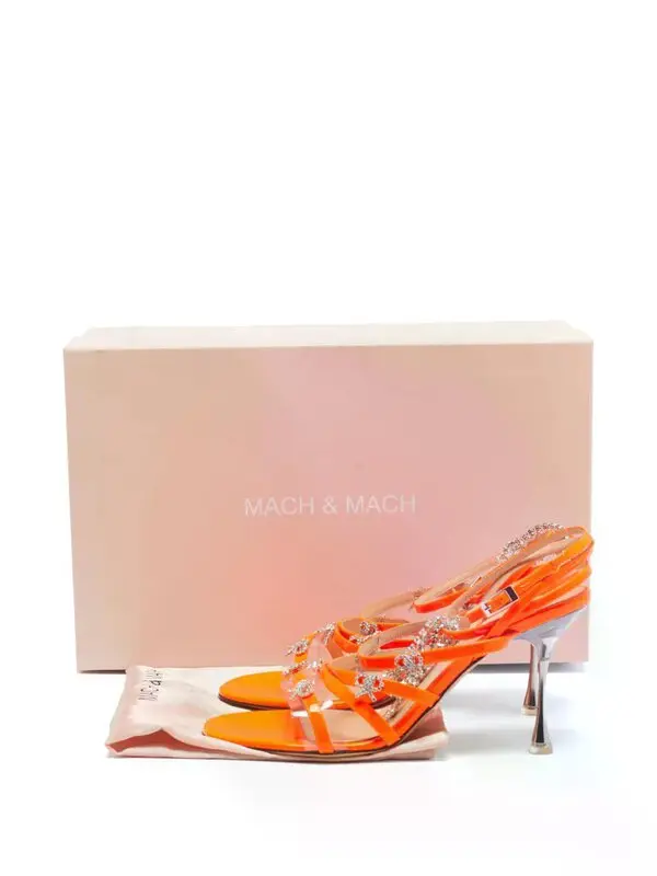 Mach & Mach Camille Crystal-embellished Sandals