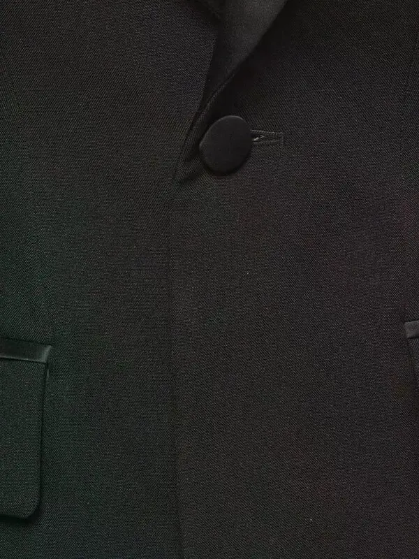 Balenciaga Single-breasted Blazer With Satin Trim