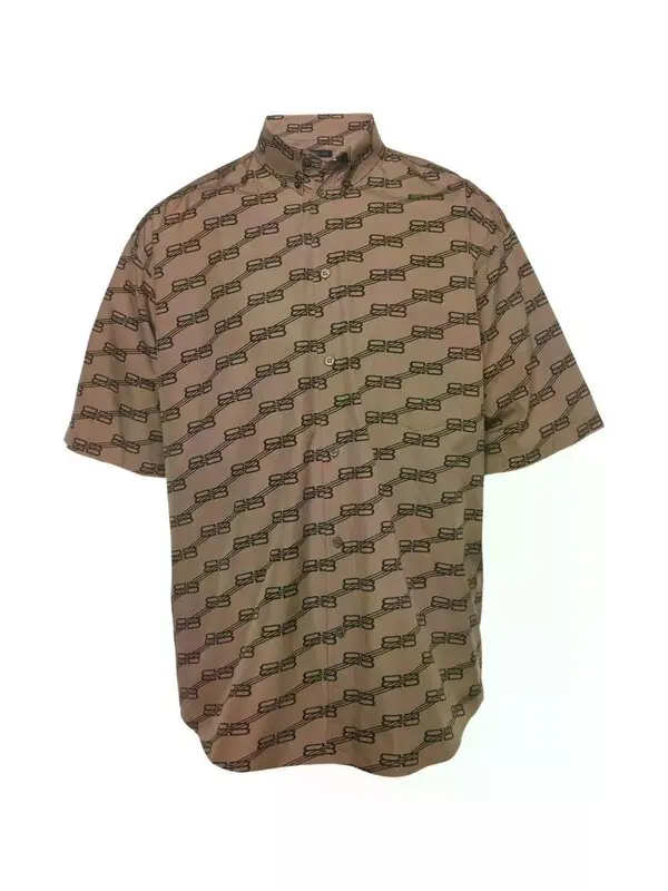 Balenciaga Monogram-print Oversized Shirt