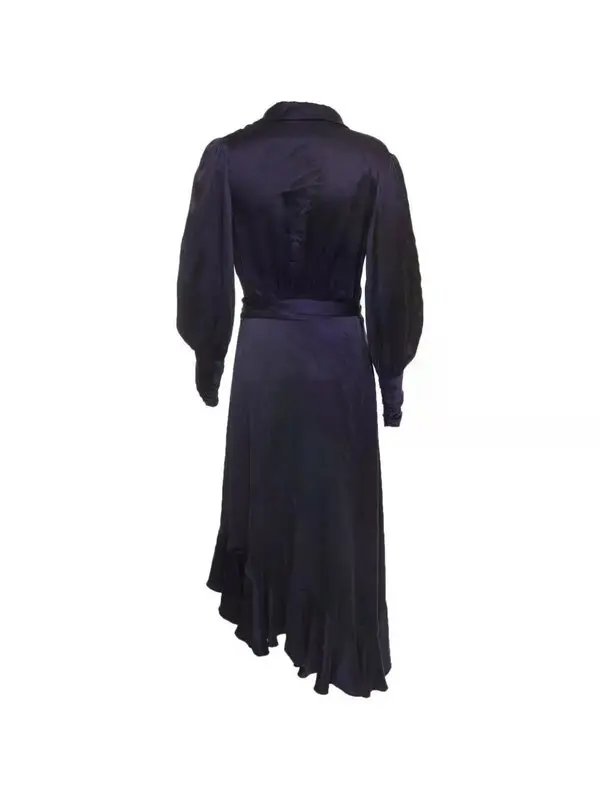 Zimmermann Asymmetric Wrap Midi Dress