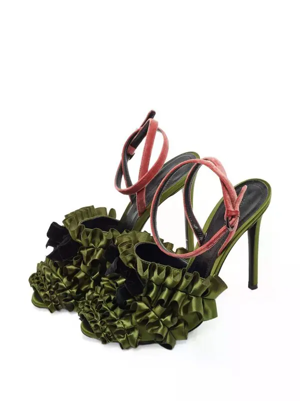 Marco De Vincenzo Ruffled Heeled Sandals