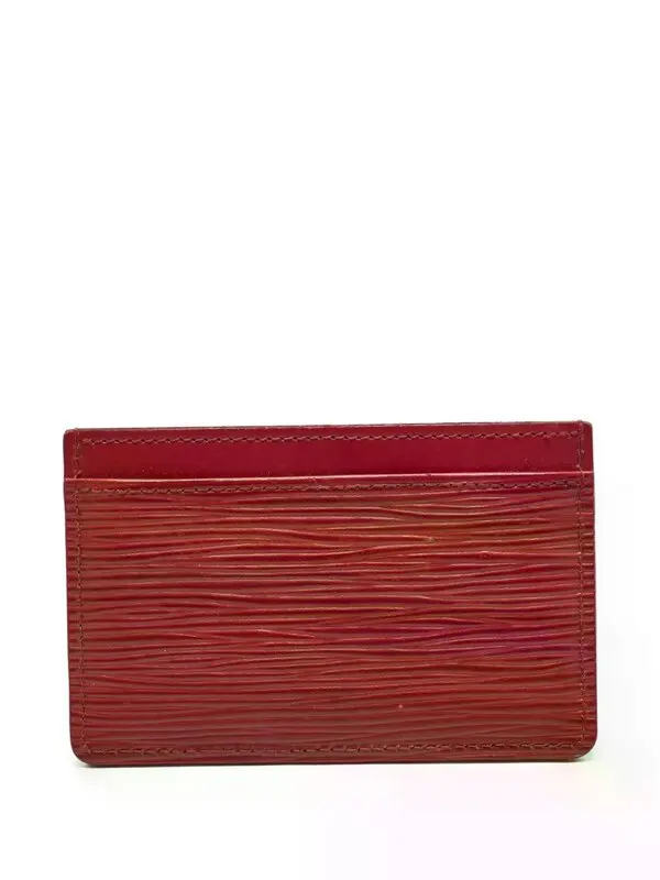 LOUIS VUITTON 2016 Epi-leather Card Holder - Red