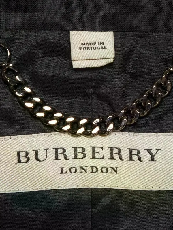 Burberry Fitted Single-breasted Blazer