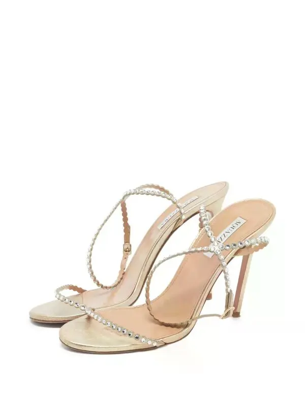 AQUAZZURA Tequila Crystal Embellished Sandals