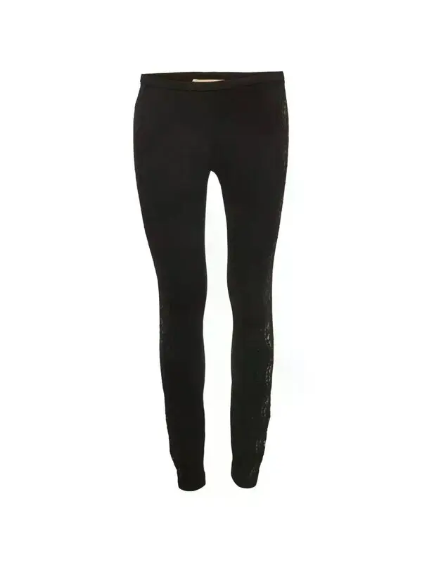 Emilio Pucci Lace-trim Slim-fit Jersey Trousers