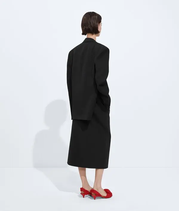 Bottega Veneta Cotton Gabardine Skirt - Double Black
