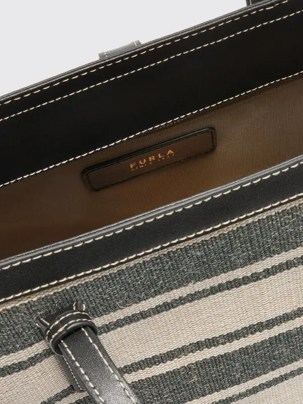 Furla Striped Tote Bag