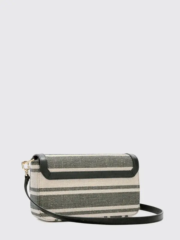 Furla Striped Canvas Crossbody Bag