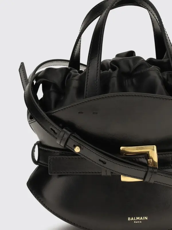Balmain Leather Shoulder Bag
