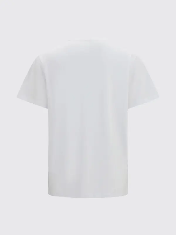 GANNI Slim Fit Cotton T-shirt With Graphic Print - White