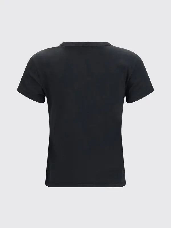 Kenzo Slim Fit Contrasting Logo Cotton T-shirt - Black