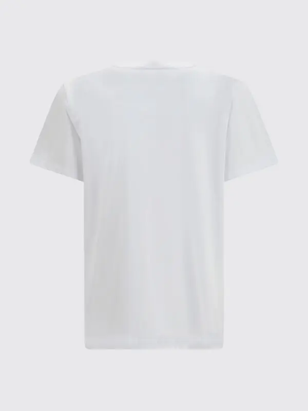 GANNI Slim Fit Cotton T-shirt With Fruit Logo Print - White