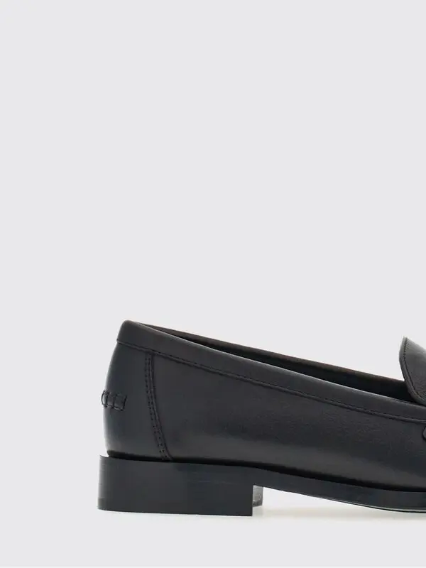 FERRAGAMO Gancini Smooth Calfskin Loafers With Metallic Logo