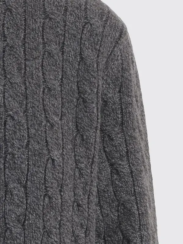 Valentino Garavani Slim Fit Crewneck Jumper In Pure Virgin Wool - Grey