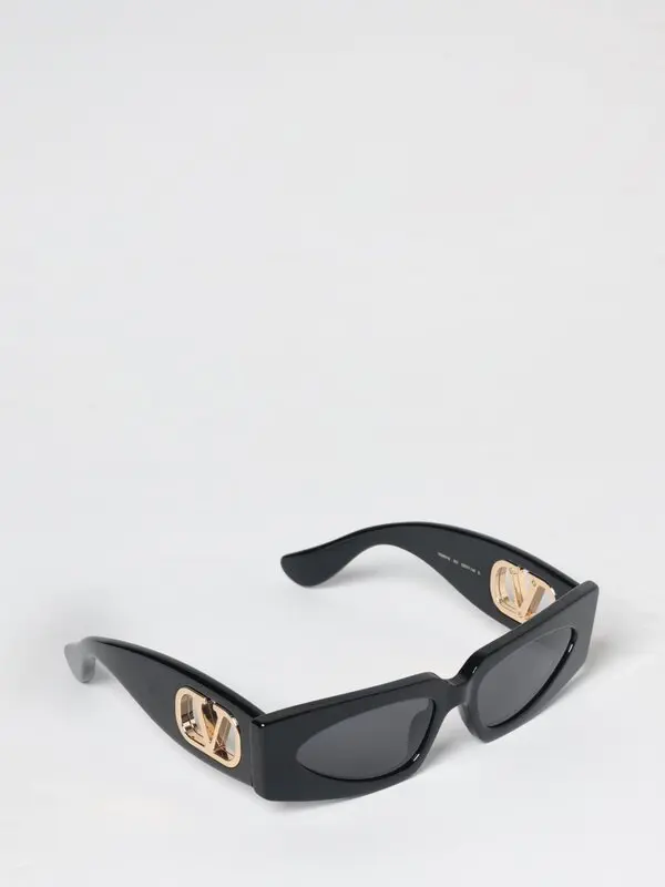 Valentino Garavani Vlogo Signature Cat-eye Acetate Sunglasses - Black