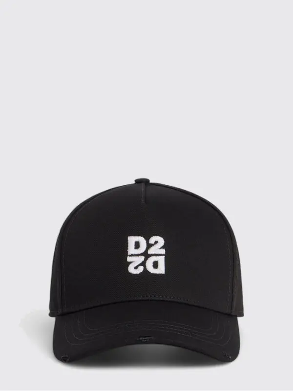 Dsquared2 Cotton Baseball Cap - Black