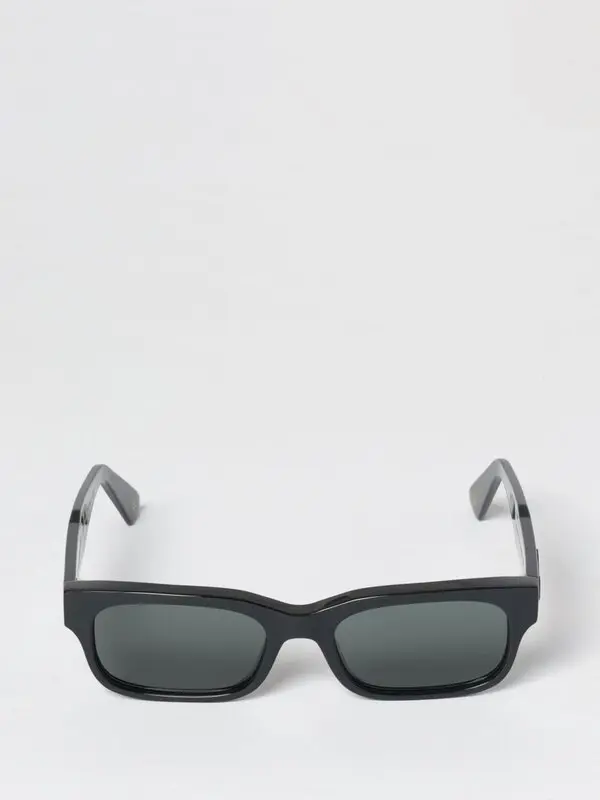 OPHY X BORSALINO Marcello Rectangular Acetate Sunglasses - Black