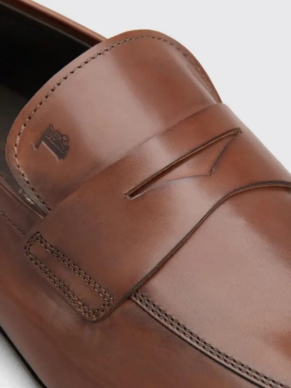 TOD'S Timeless Logo Loafers In Smooth Calfskin