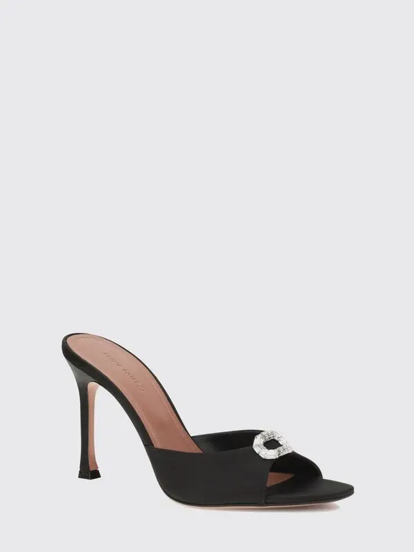 Amina Muaddi Camelia Crystal Embellished Stiletto Sandals
