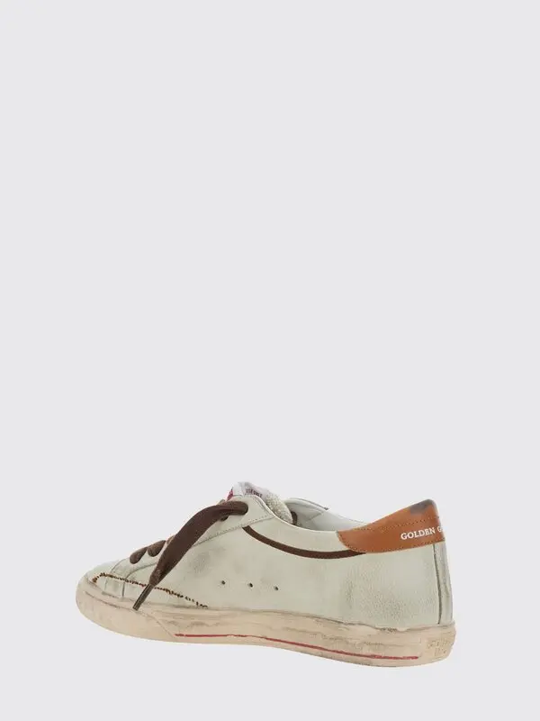 GOLDEN GOOSE Super-star Leather Trainers With Distressed Effect And Star