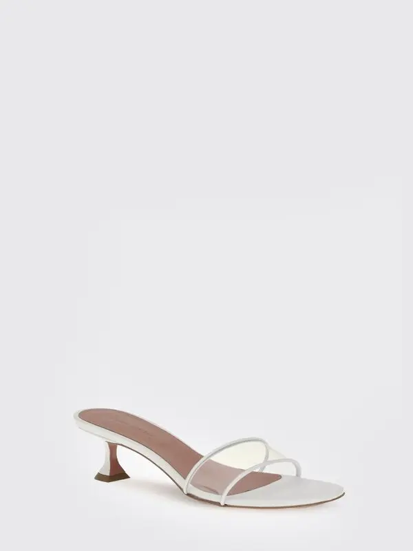 Amina Muaddi Andreea Pvc Mule Sandals - Transparent