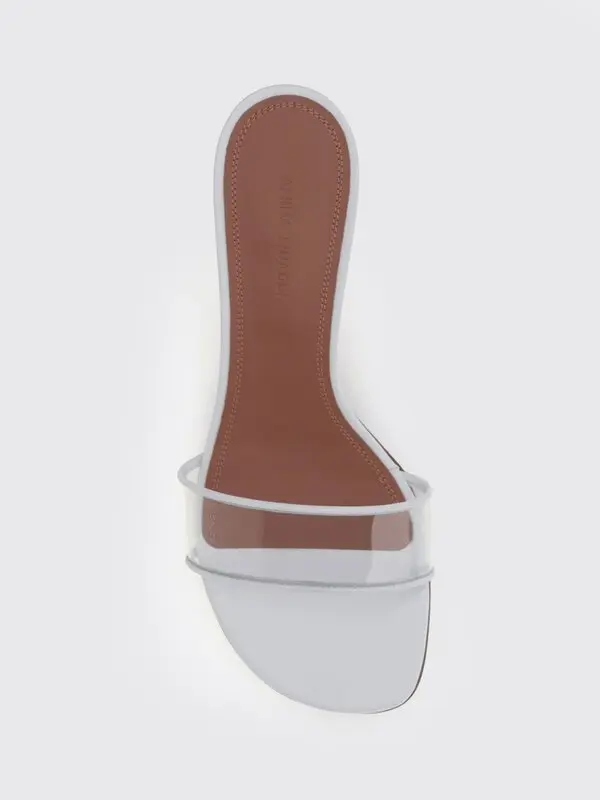 Amina Muaddi Andreea Pvc Mule Sandals - Transparent