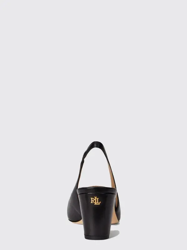 Ralph Lauren Sheep Leather Slingback Court Shoes