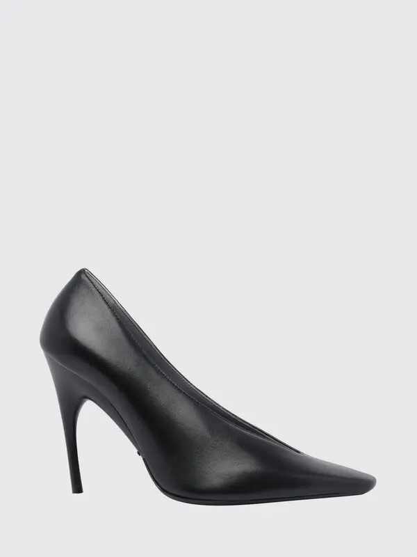 Balenciaga Duchesse Calfskin Leather Pumps With High Stiletto Heel - Black