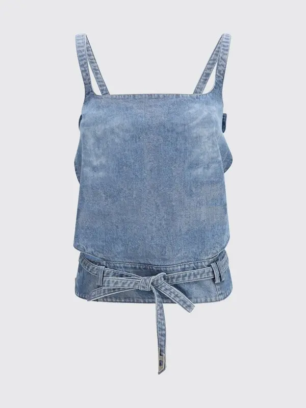 DIESEL® Denim Off-the-shoulder Top - Blue