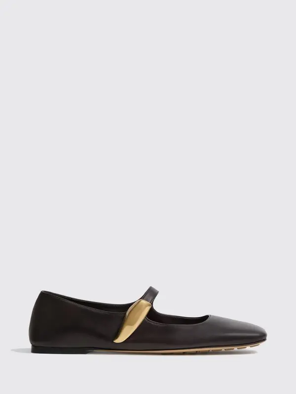 Bottega Veneta Charlotte Ballet Flats - Coffee