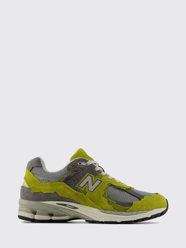 NEW BALANCE 2002r Suede And Mesh Sneakers - Grey