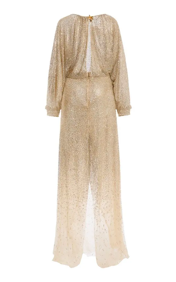 Oscar De La Renta Crystal-embroidered Caftan