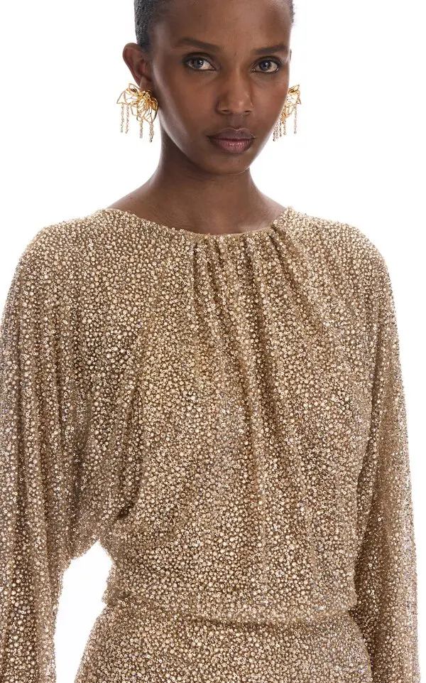 Oscar De La Renta Crystal-embroidered Caftan