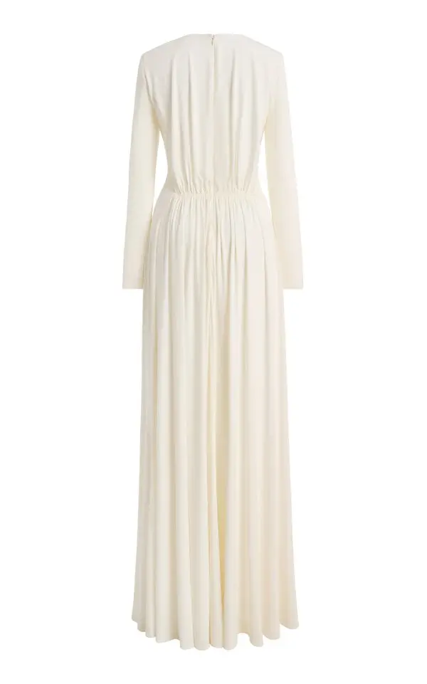 Oscar De La Renta Painted Iris Gown