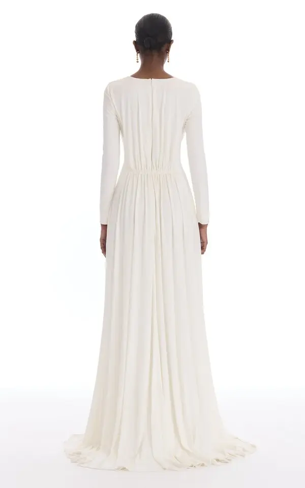 Oscar De La Renta Painted Iris Gown