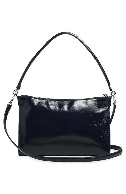 Veronica Beard Small Crinkled Leather Shoulder Bag