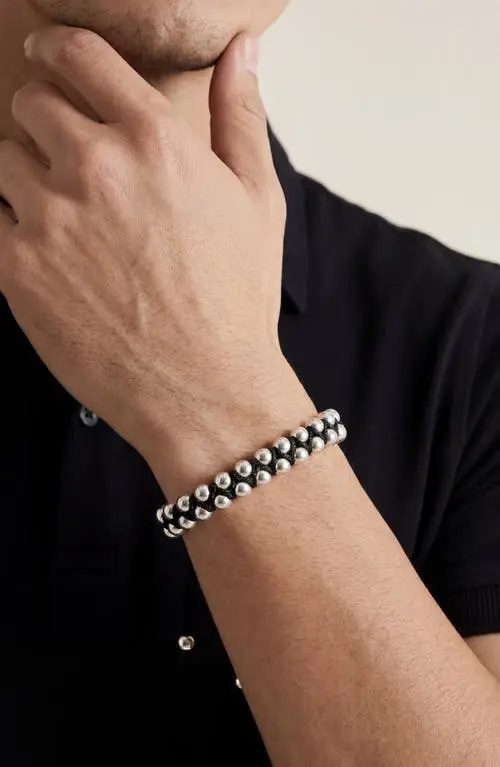 MR. ETTIKA Double Row Beaded Bracelet
