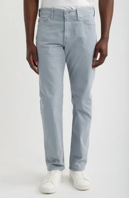 Ag Everett Stretch Sateen Slim Straight Pants - Soft Sky