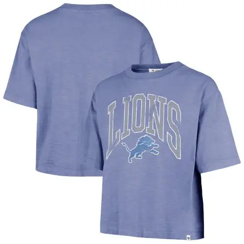 '47 Detroit Lions Cropped Mindi Slub T-shirt - Blue