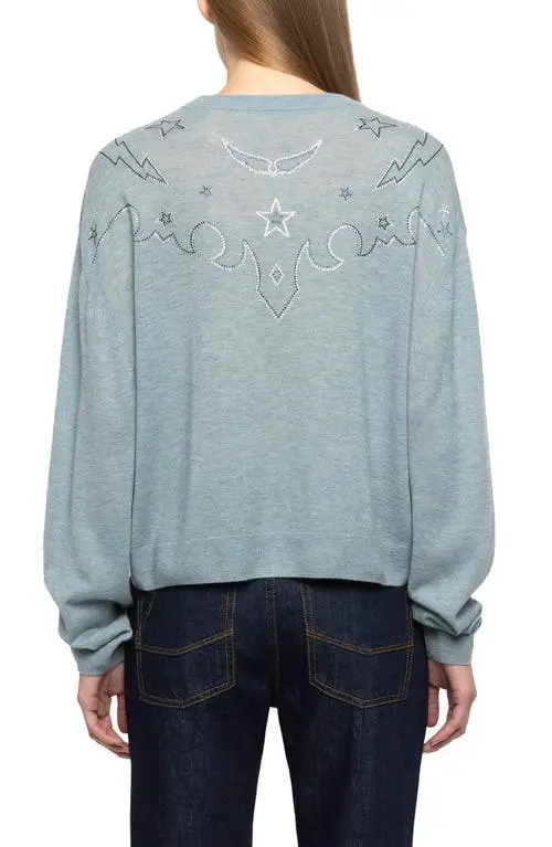 Zadig&Voltaire Swapy Embellished Cashmere Sweater
