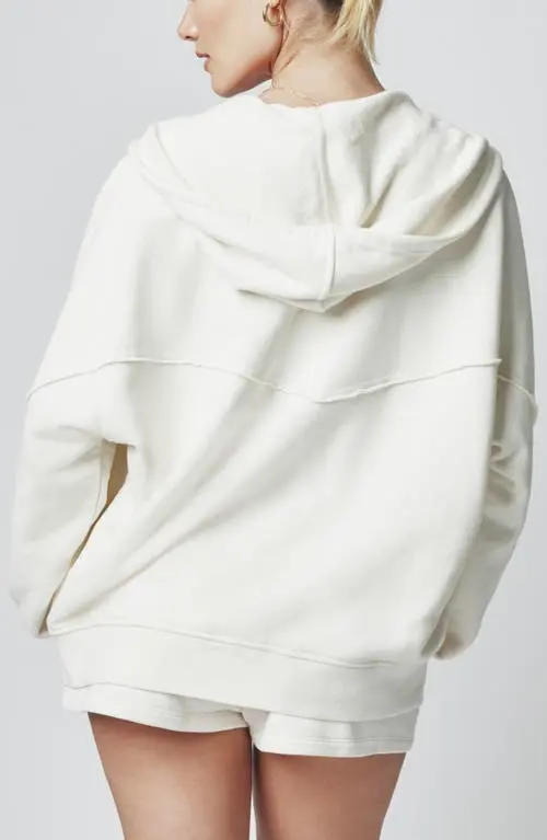 FLORENCE BY MILLS Embroidered Full Zip Hoodie - Jet Stream