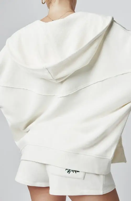 FLORENCE BY MILLS Embroidered Full Zip Hoodie - Jet Stream
