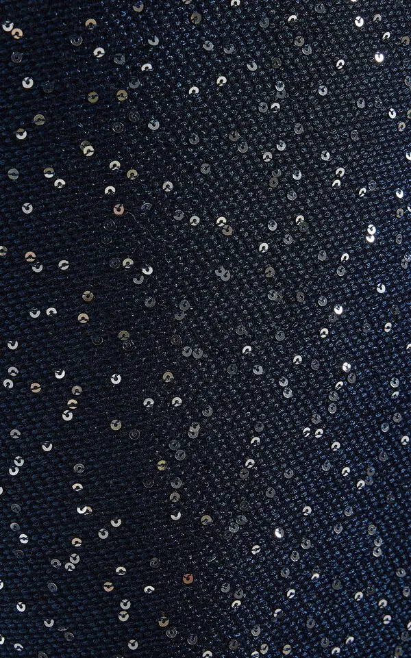 Oscar De La Renta Sequin Tweed Midi Dress