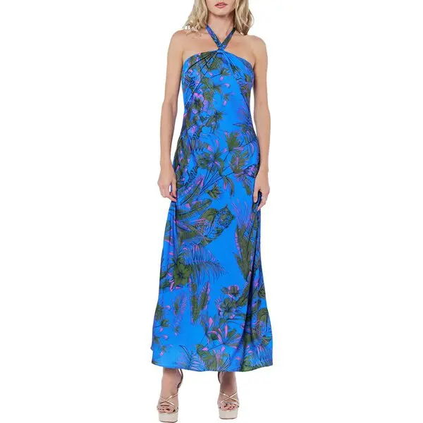 CIEBON Rune Maxi Dress - Blue Multi