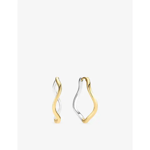SIF JAKOBS Ellera Waves Hoop Earrings - Gold