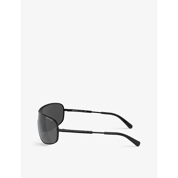 Michael Kors Aix Rectangle-frame Metal Sunglasses