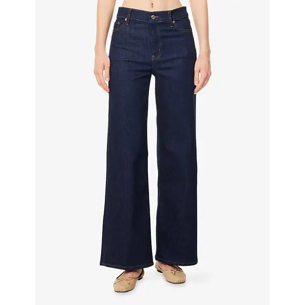 FRAME Le Slim Palazzo High Rise Denim Jeans