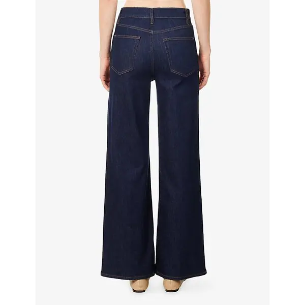 FRAME Le Slim Palazzo High Rise Denim Jeans