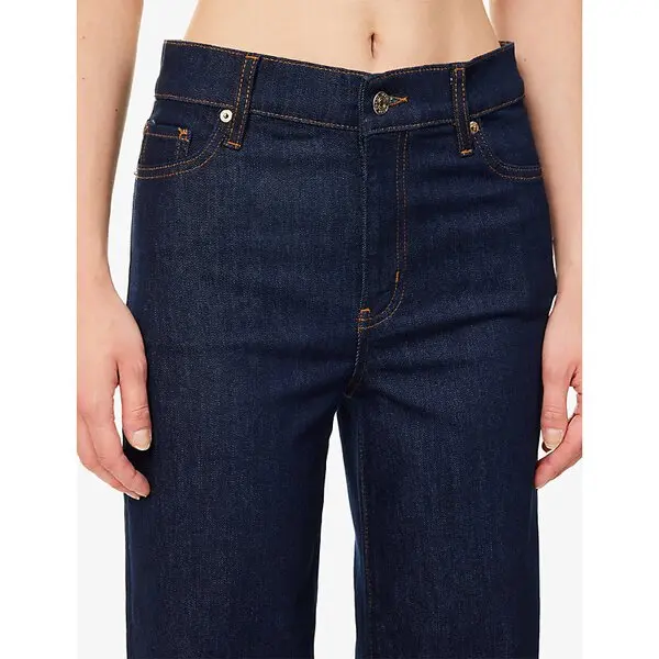 FRAME Le Slim Palazzo High Rise Denim Jeans